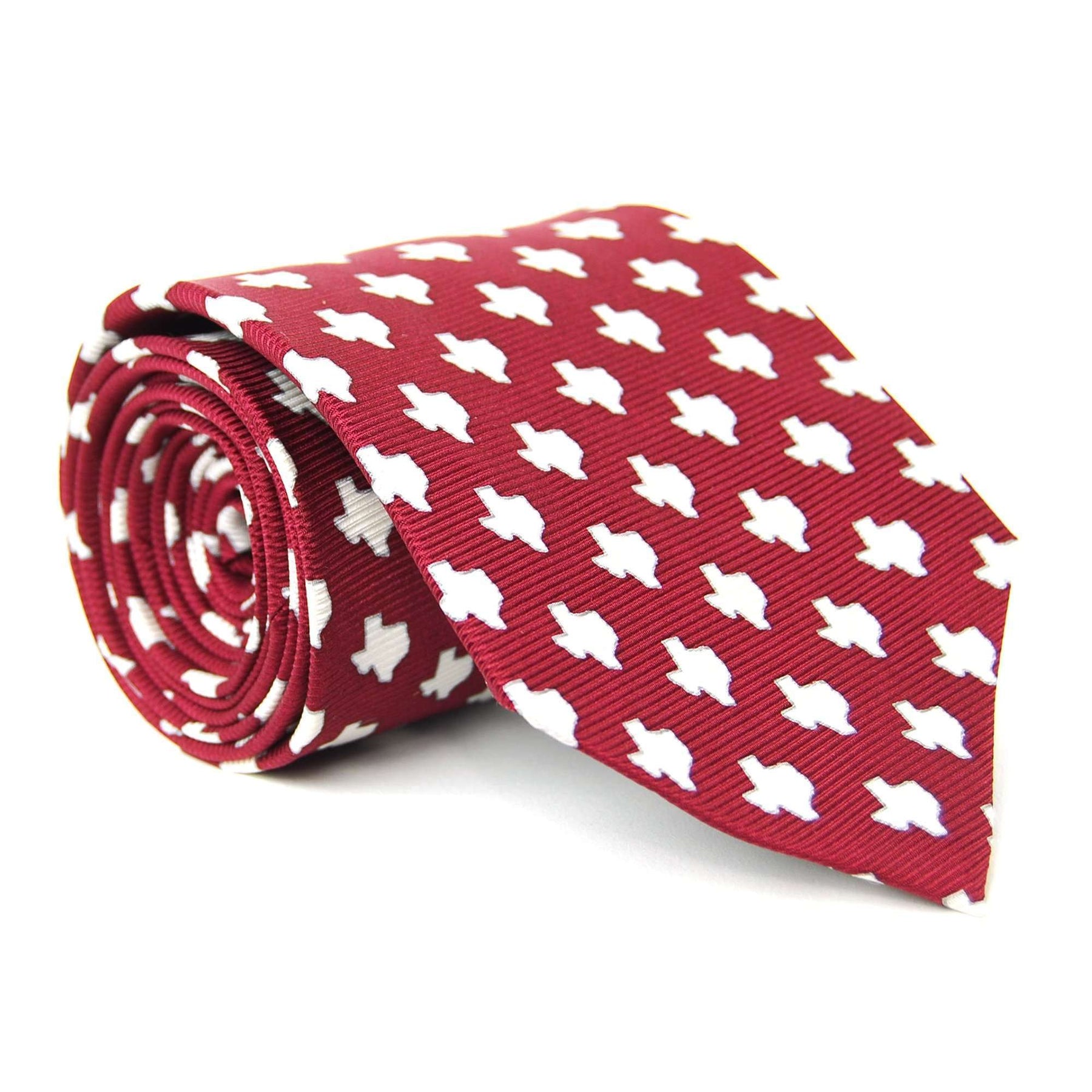 maroon pattern tie