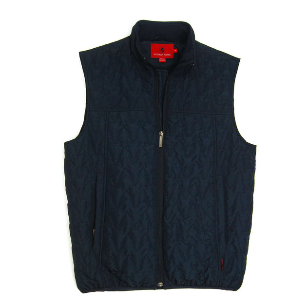 Cashiers Quilted Vest - Blueberry | Southern Proper